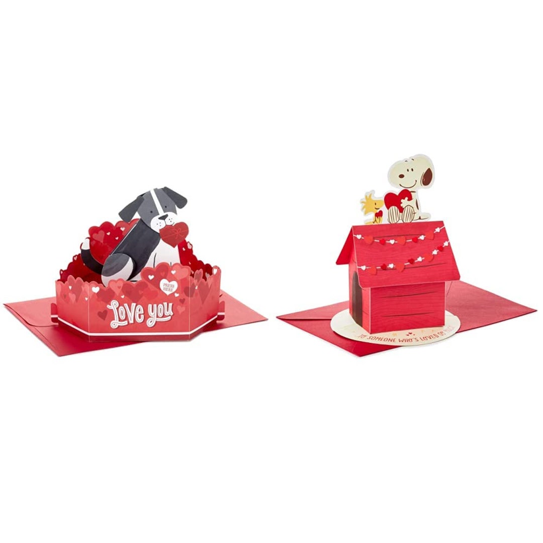 Paper Wonder Pop up Valentines Day Card With Sound and Motion dog ...