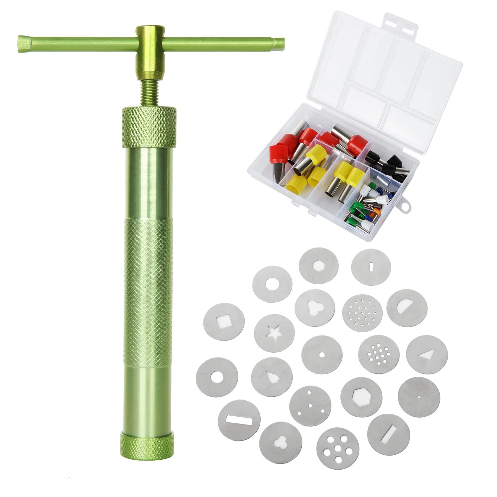 Clay Extruder Kit, Polymer Clay Extruder Tool With 20 Extruder Discs ...