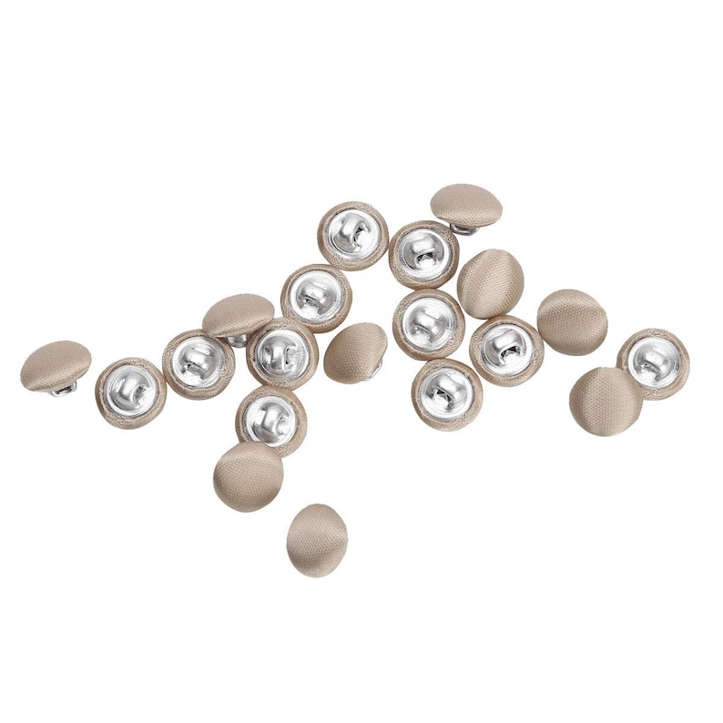 20 Count Satin Covered Buttons Metal Shank Buttons for Formal Tuxedo ...