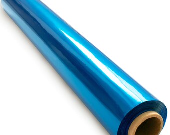 200 Ft Blue Cellophane Wrap Roll 16 in X 200 Ft Colored Cellophane Roll ...