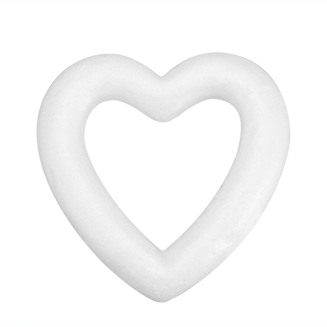 Wreath Heart Foam Ring Craft Polystyrene Styrofoam Modelling Shape ...