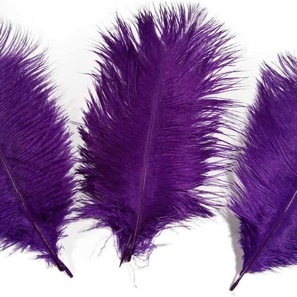Purple Ostrich Feathers - Etsy