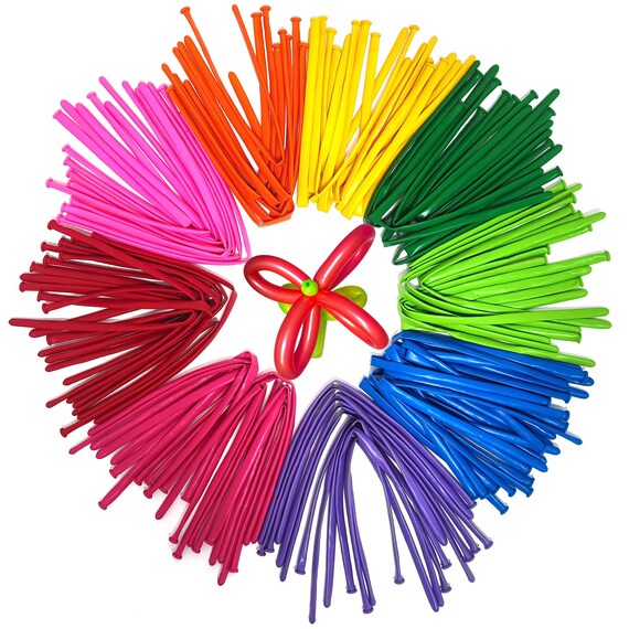 100Pcs 260 Balloons Long Balloons for Balloon Animals Twisting Modeling Balloons Kit Supplies for Animal Making Beginners Children S Party