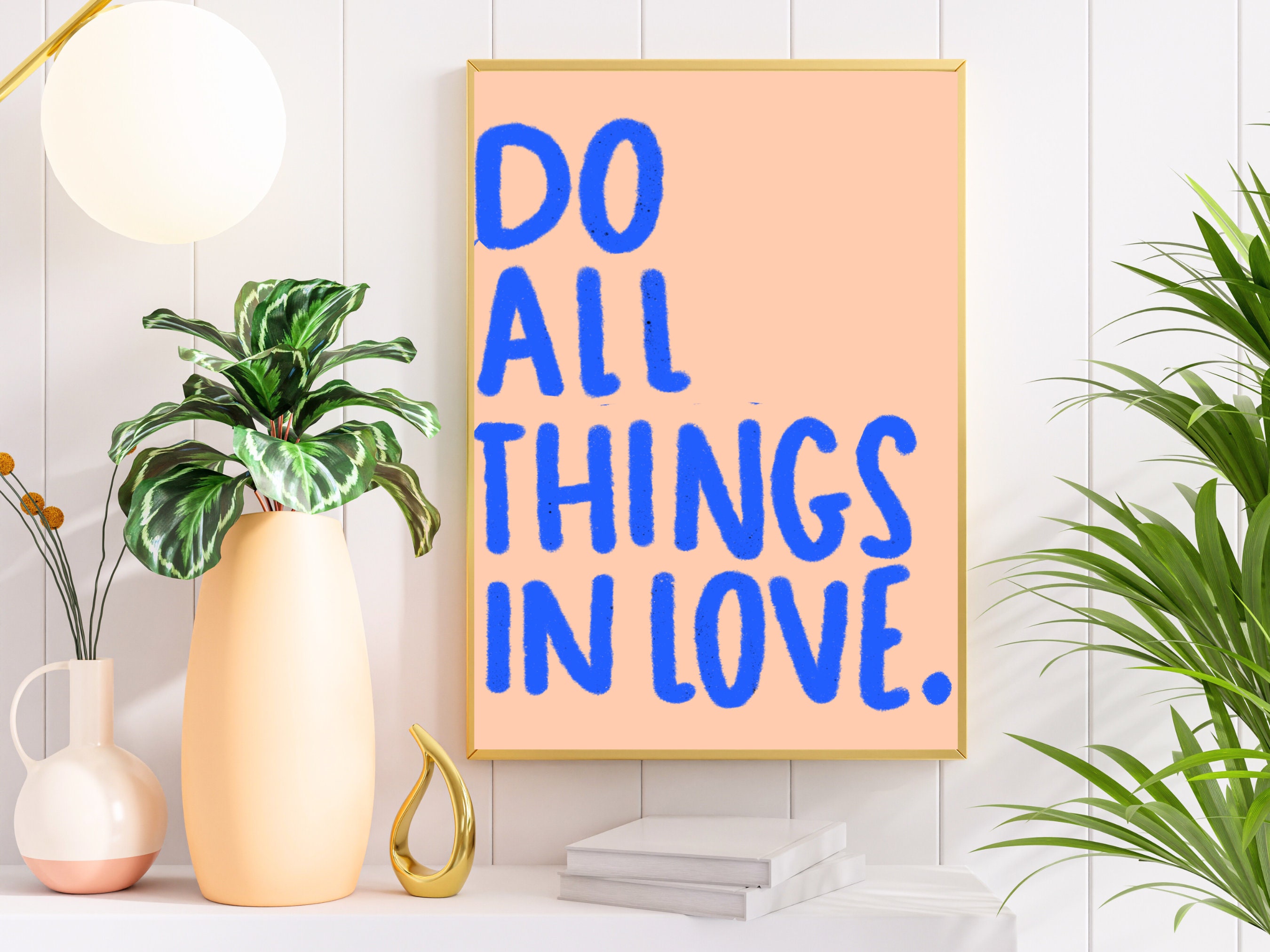Bible Verse Wall Art | Scripture Printable | Do All Things in Love | 1 ...