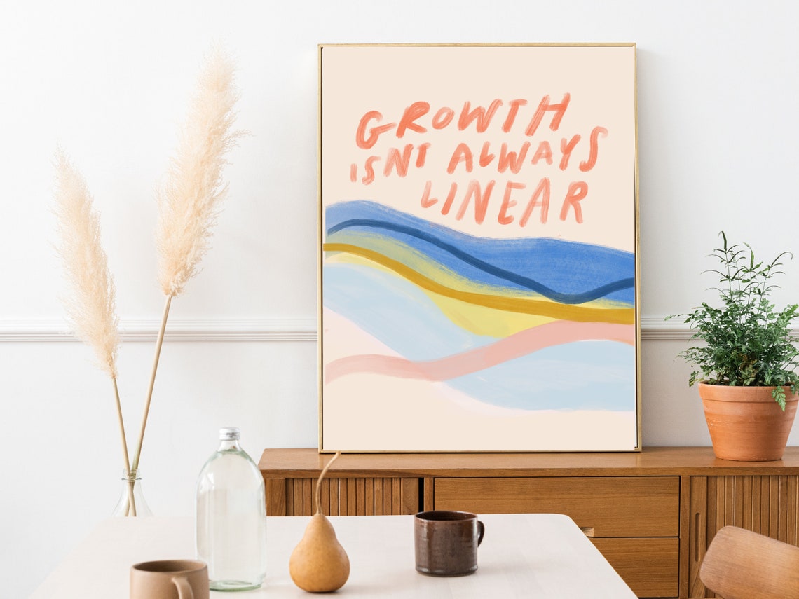 Growth Mindset Printable, Mental Health Poster, growth Isn't Always ...