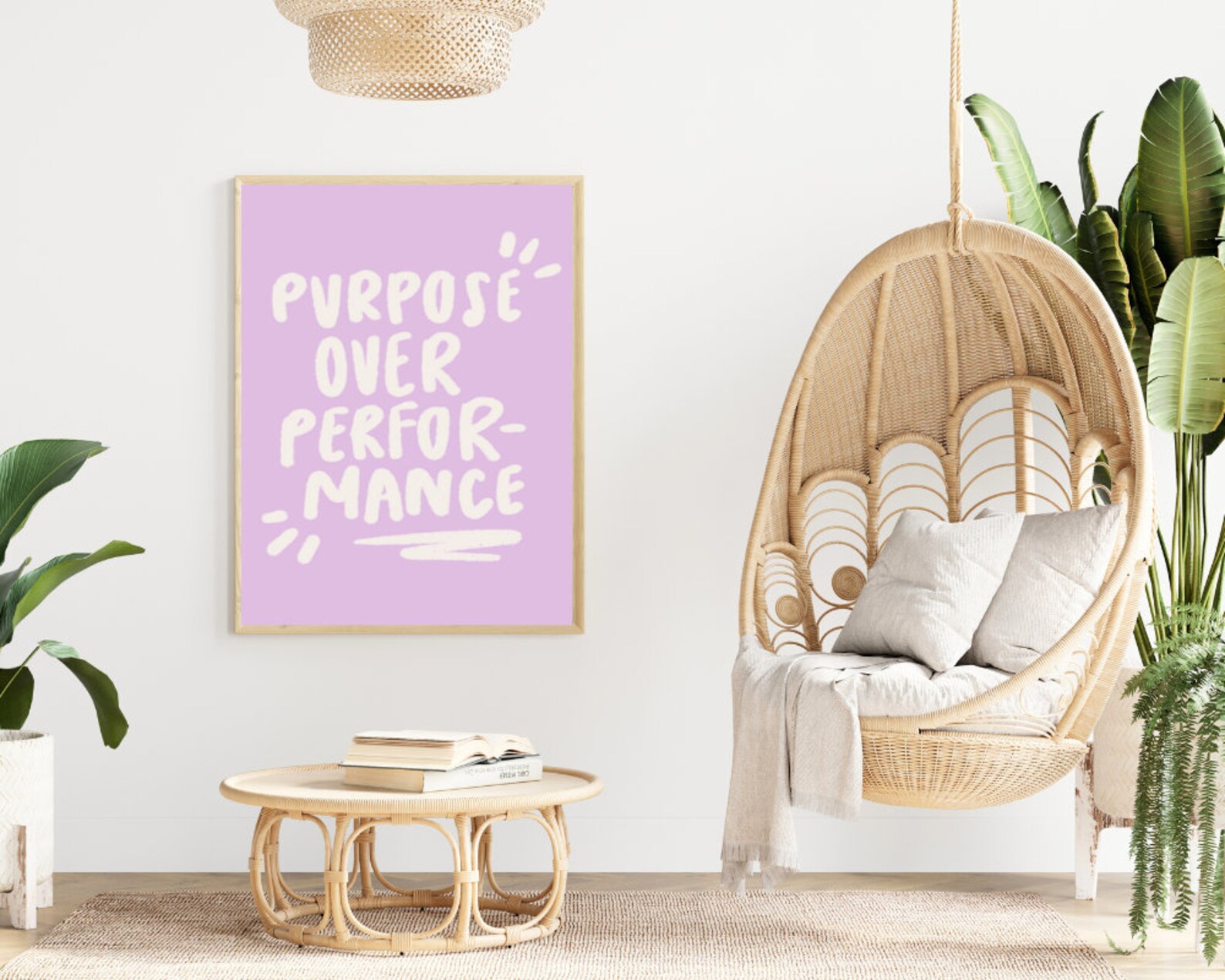 Christian Wall Art, Purpose Over Performance, Faith-based Printable ...