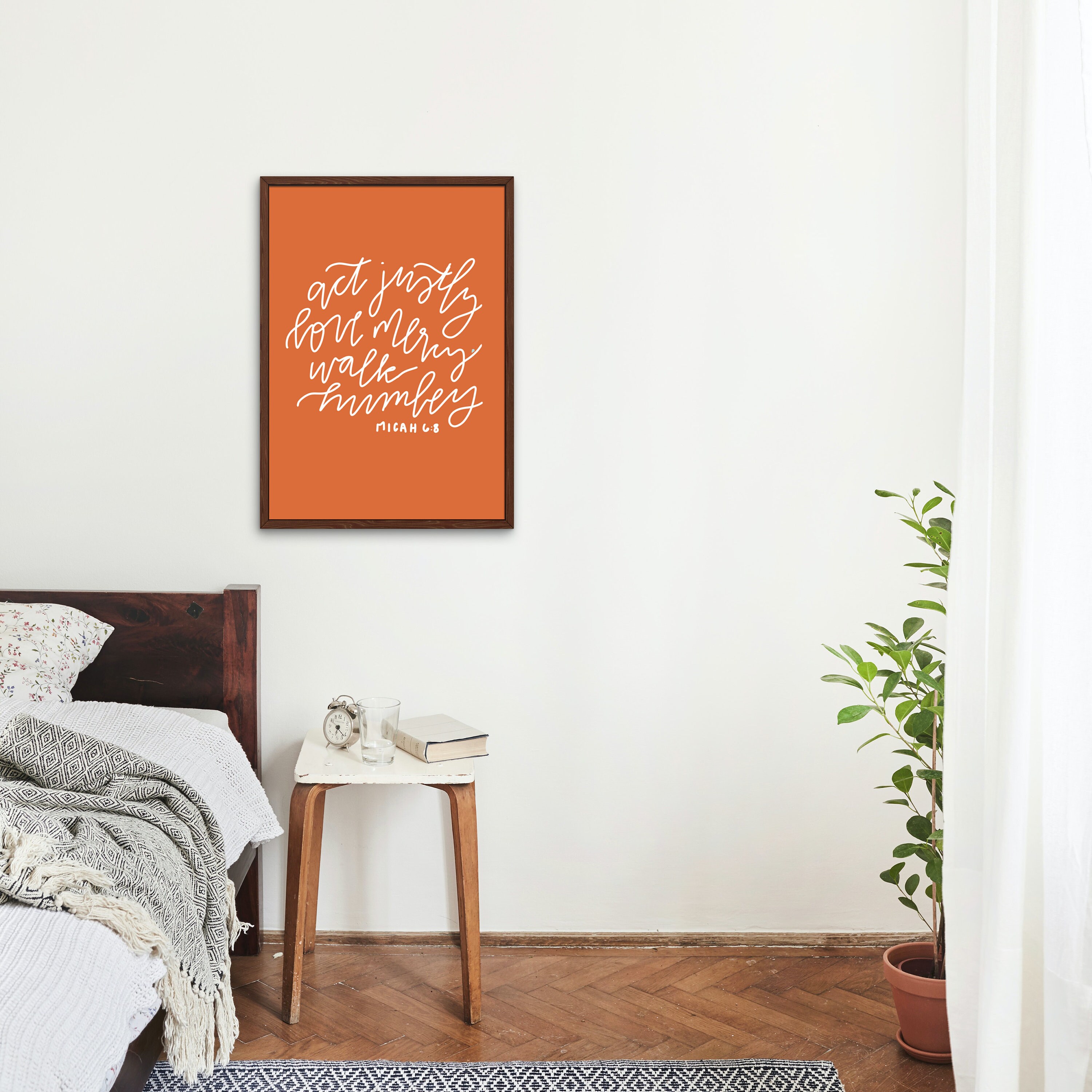 Bible Verse Wall Art | Micah 6:8 Quote | Christian Modern Art ...