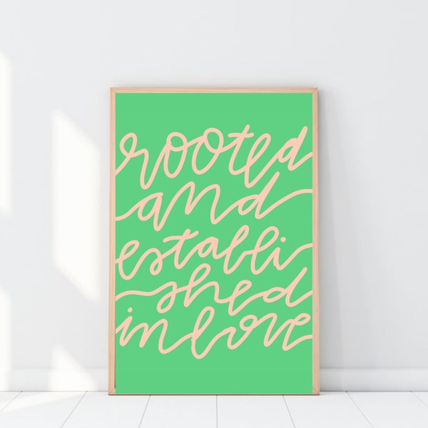 Rooted in Love Wall Art - Etsy