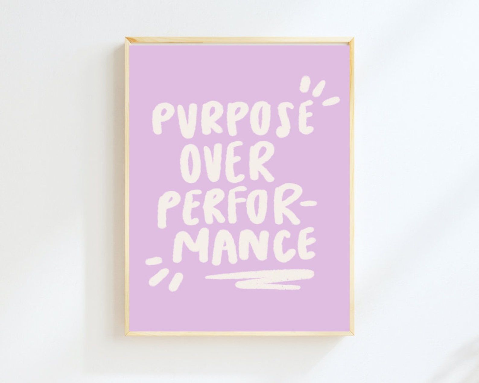 Christian Wall Art, Purpose Over Performance, Faith-based Printable ...