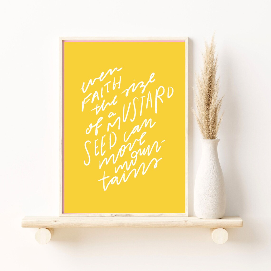 Boho Christian Art Bible Verse Printable Faith Like a - Etsy