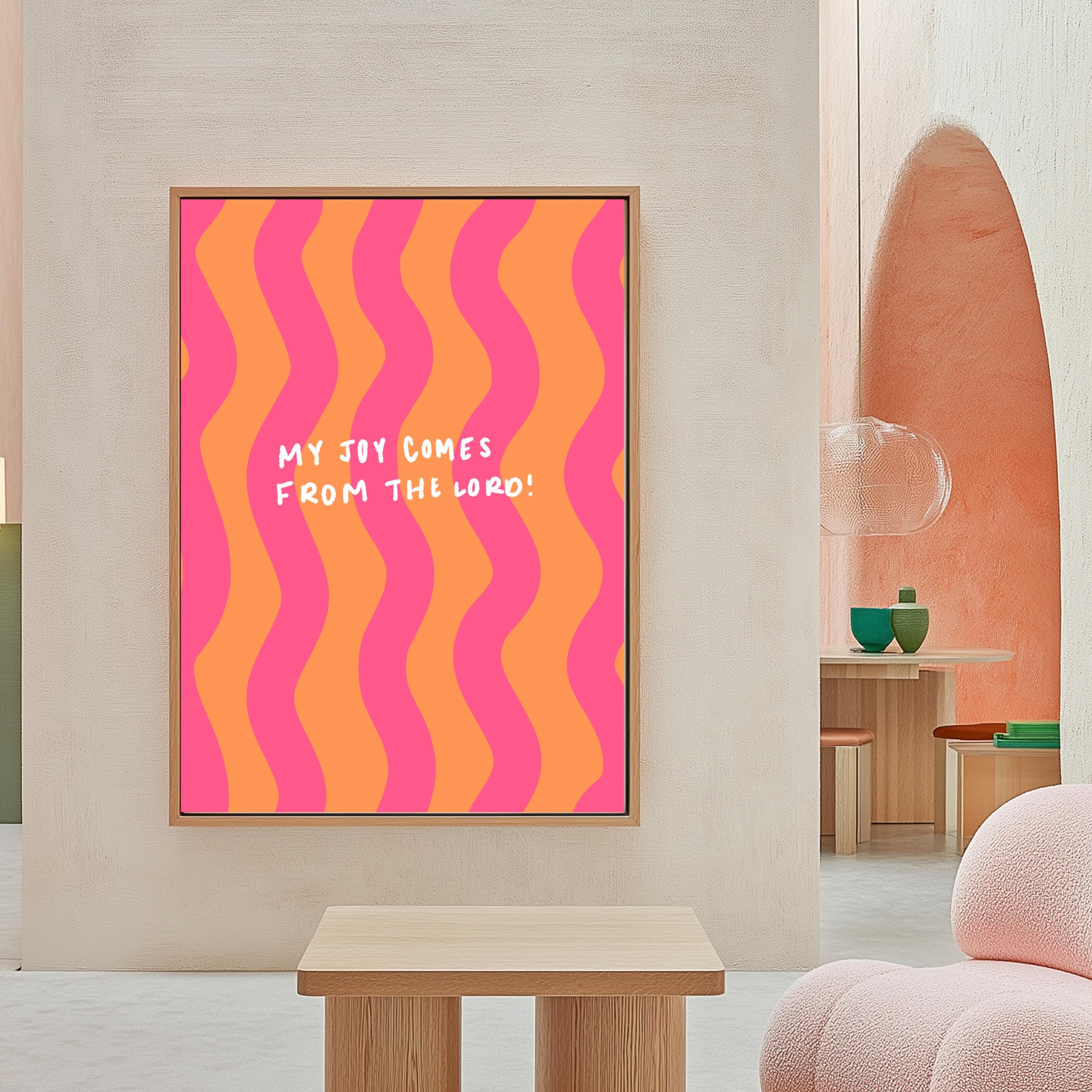 My Joy Comes From the Lord Christian Maximalist Digital Wall Art ...