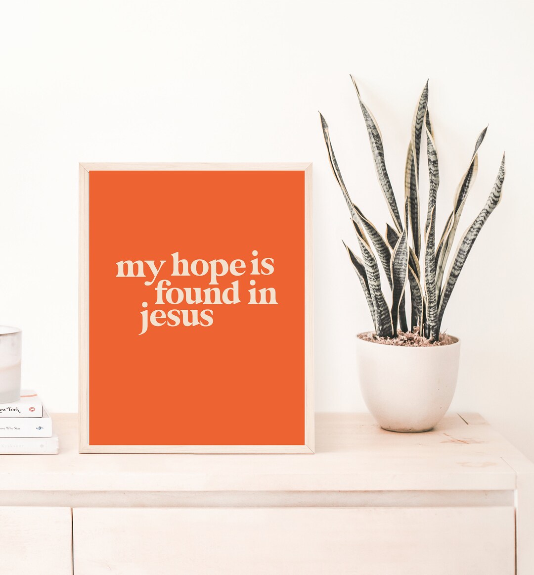 My Hope is Found in Jesus, Digital Wall Art, Hope Art Print, Bible ...