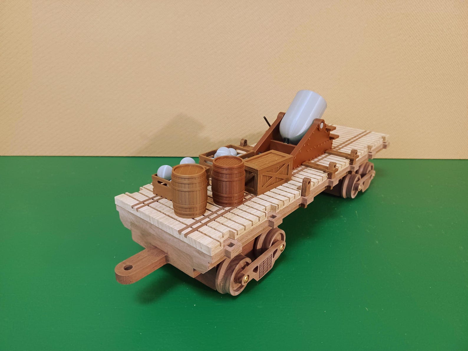 14 Inch Civil War Flat Car With Mortar Cannon - Etsy
