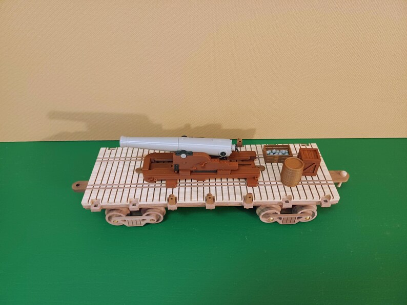 14 Inch Civil War Flat Car With Large Naval Cannon - Etsy