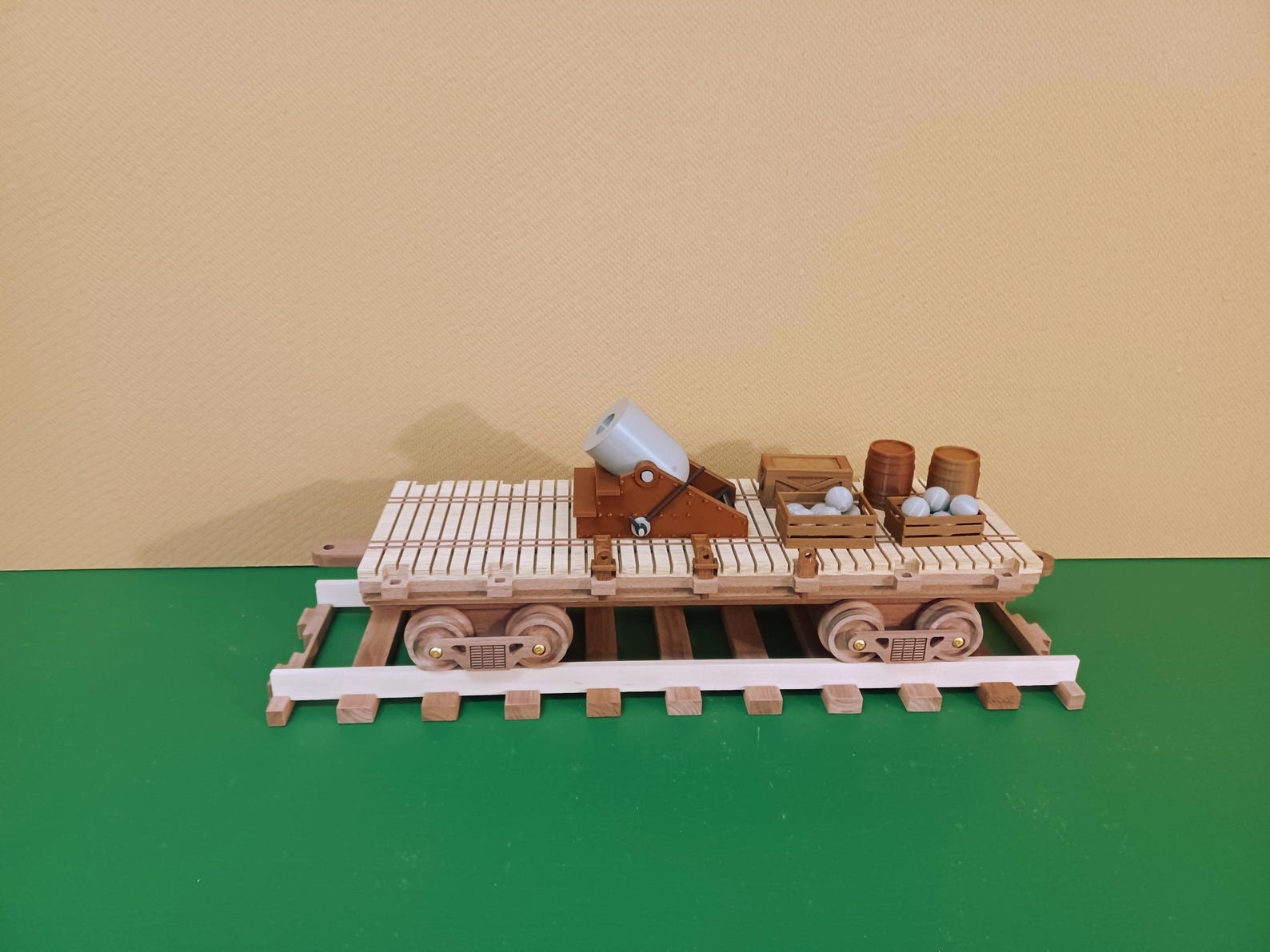 14 Inch Civil War Flat Car With Mortar Cannon - Etsy