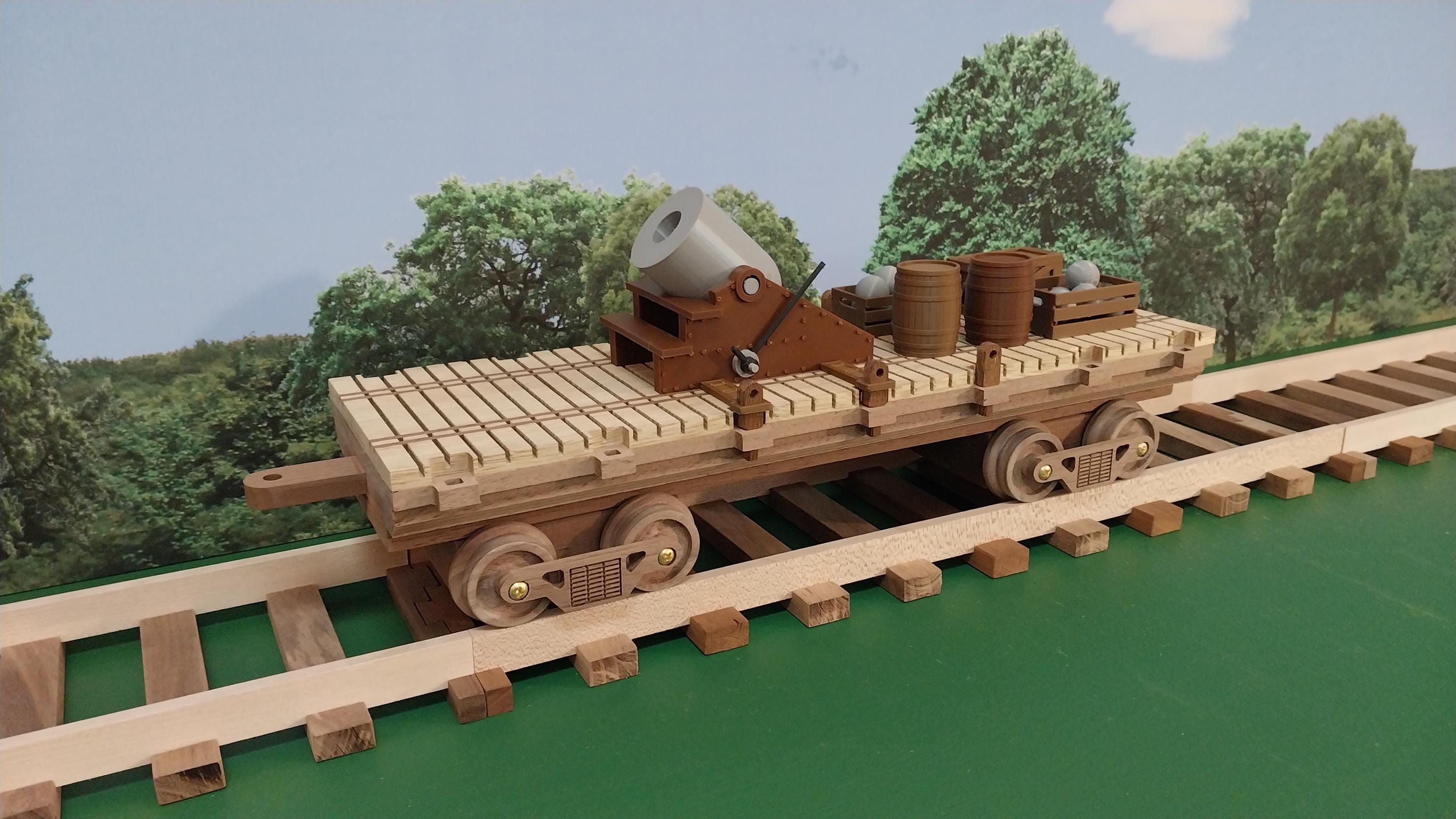 14 Inch Civil War Flat Car With Mortar Cannon - Etsy