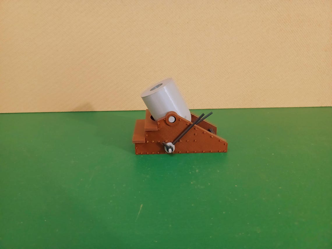 14 Inch Civil War Flat Car With Mortar Cannon - Etsy