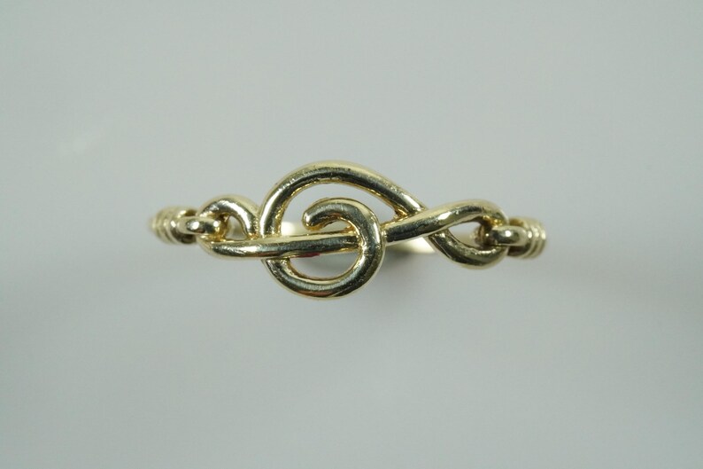 9ct Artistic Treble Clef Dainty Ring - Minimalist - Gift for Her - Etsy