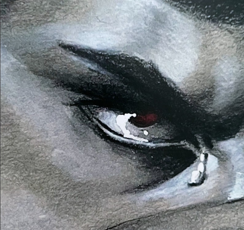 Fallen Angel Handdrawn Print - Etsy