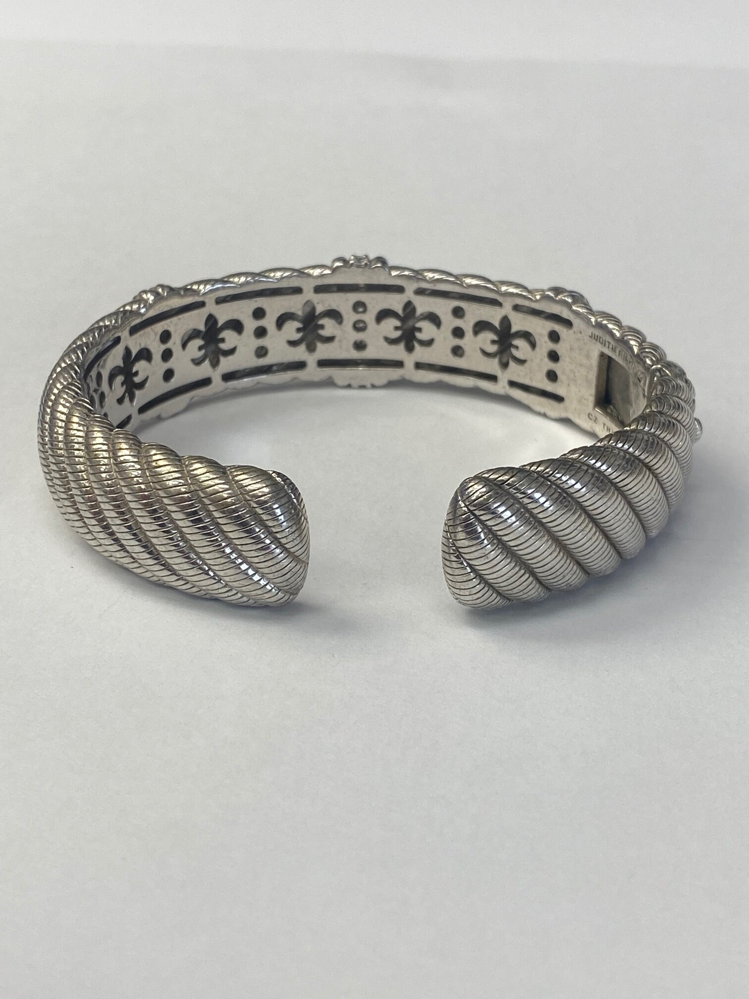 Judith Ripka Hinged Cuff Bracelet - Etsy