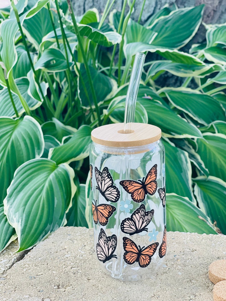 Libby Cup Glass/16 Oz Cup/uv DTF Wrap Cup/ Glass Cup/ Vasos De Vidrio ...