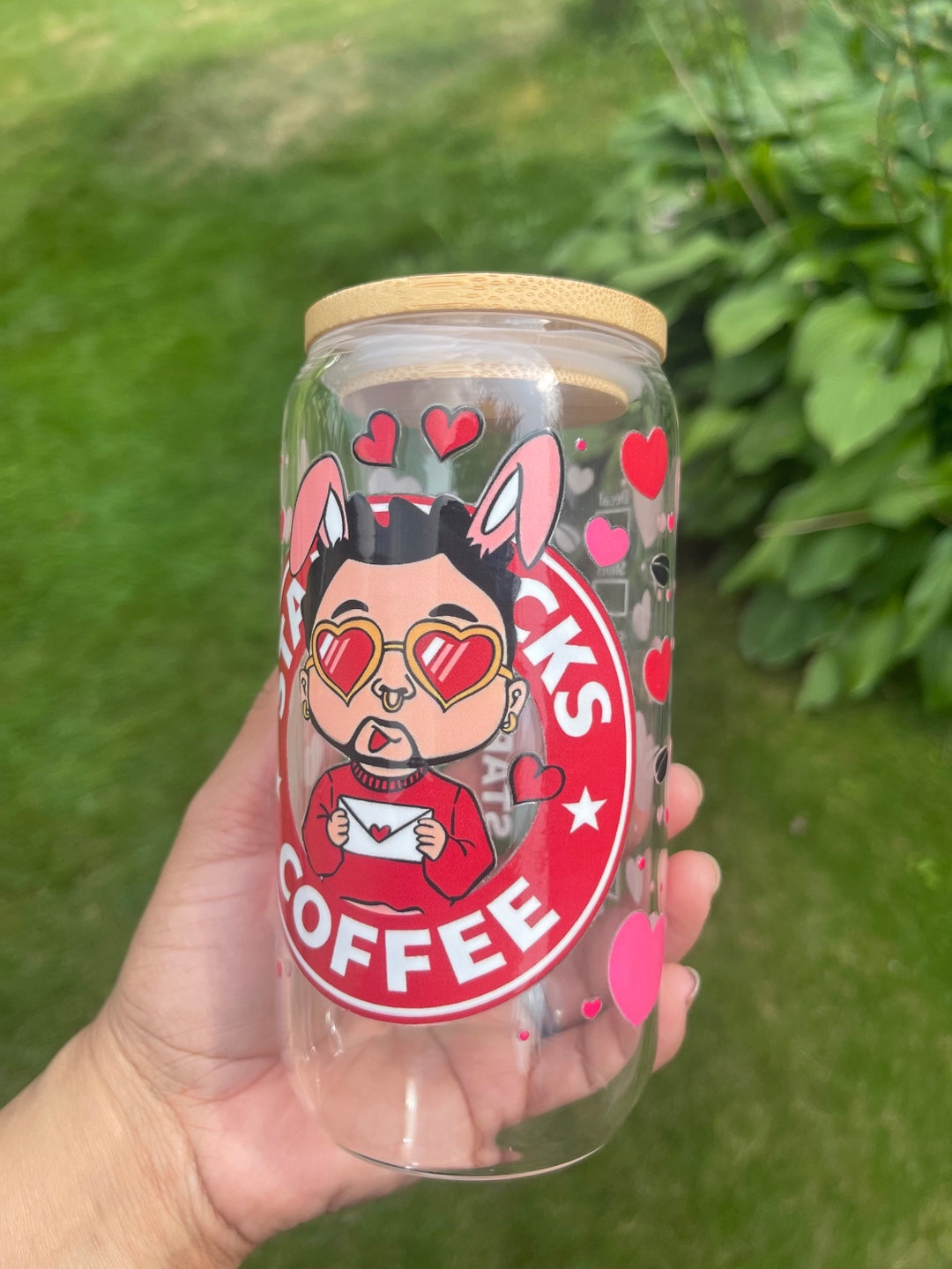 Glass Cup/ 16 Oz Cup/uv DTF Wrap Cup/ Iced Coffee/ Vasos De Vidrio ...