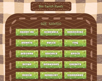Animated Bee Twitch Package Yellow Panels Overlay - Etsy