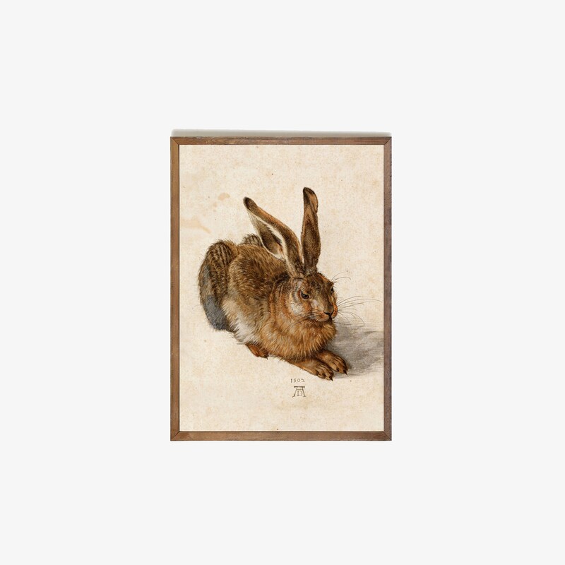 2 Hare Portraits - Etsy