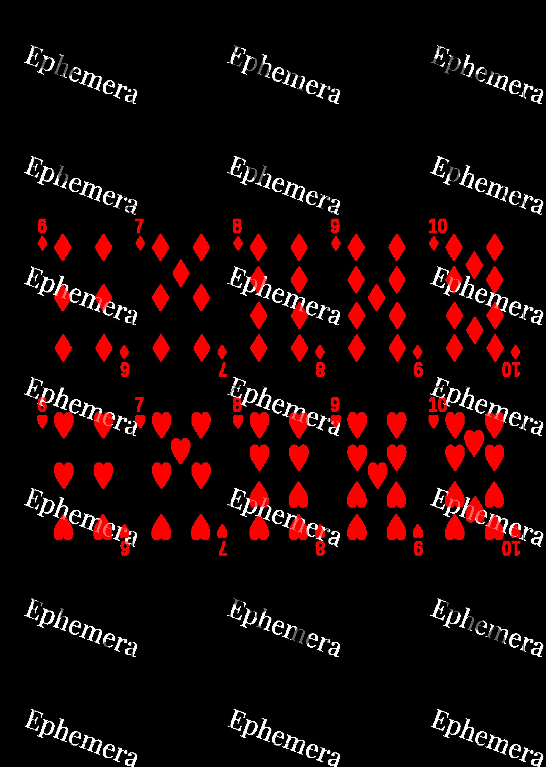 Printable Image Playing Cards 4 Collage Shits Plus Page With Backside ...