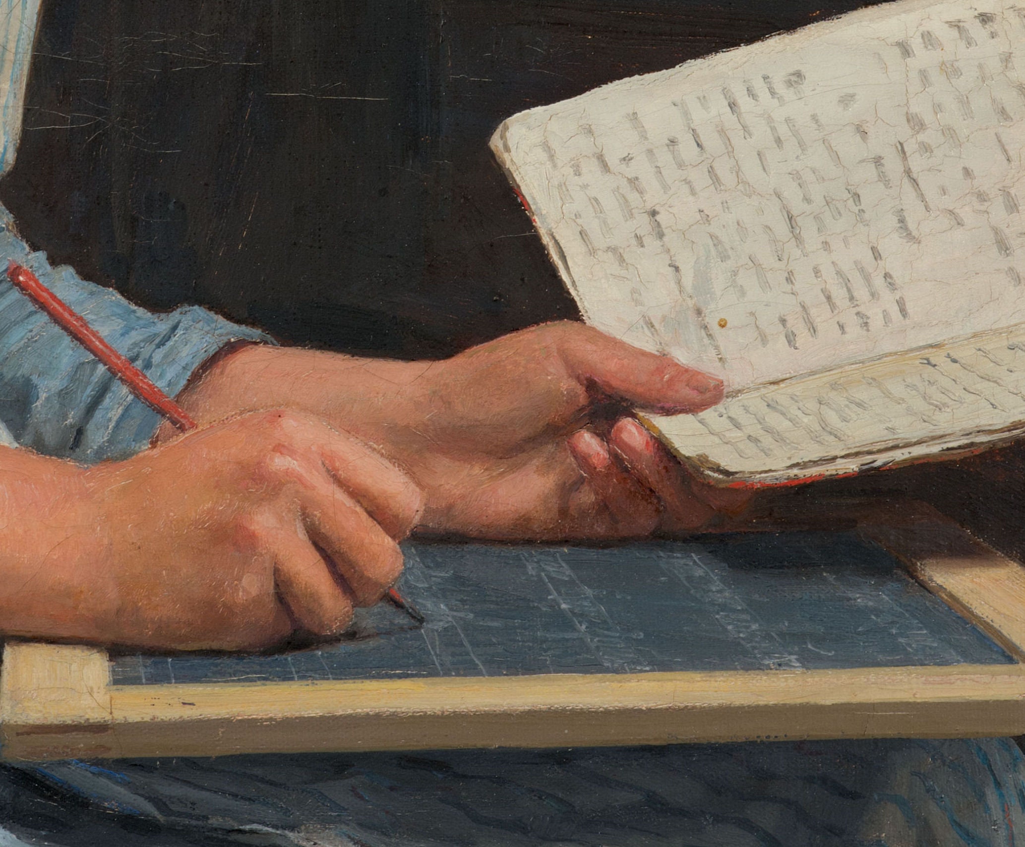 Printable Image From Original Oil Painting 1900s Reading Girl Wall ...