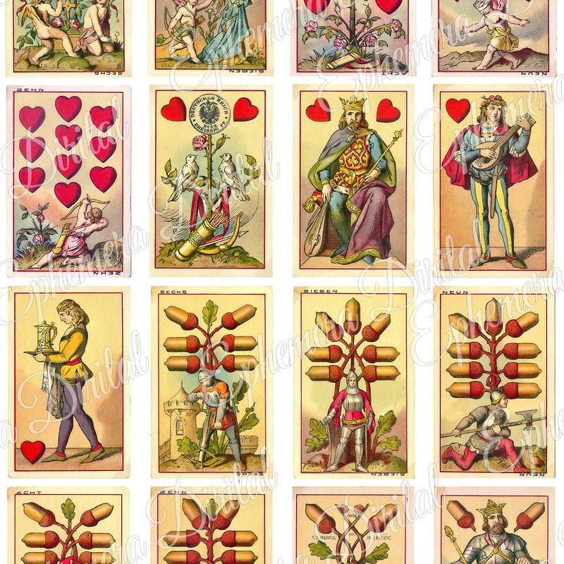 Art Deco Playing Cards - Etsy