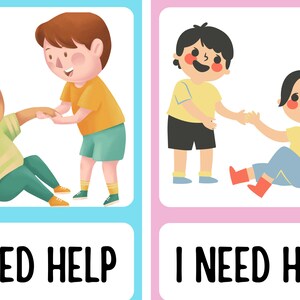 Emotions Flash Card - Etsy