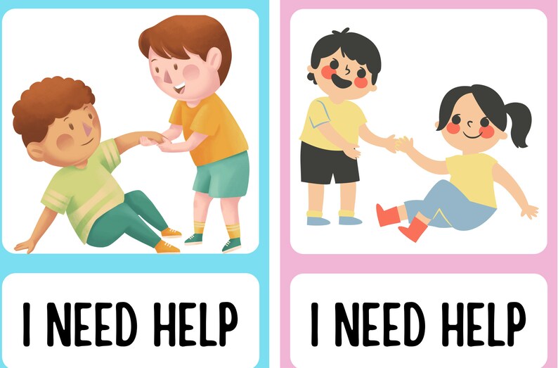 Emotions Flash Card - Etsy