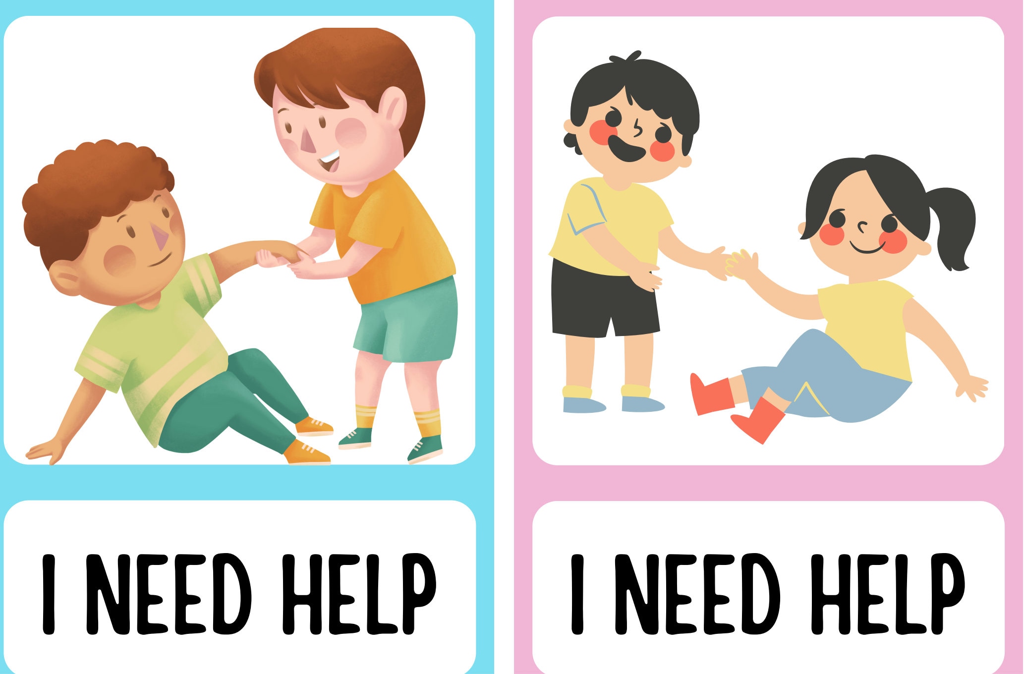 Emotions Flash Card - Etsy