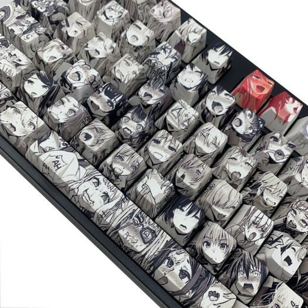 108 Key Glorious Ahegao OEM PBT Keycap Set for Mechanical - Etsy UK