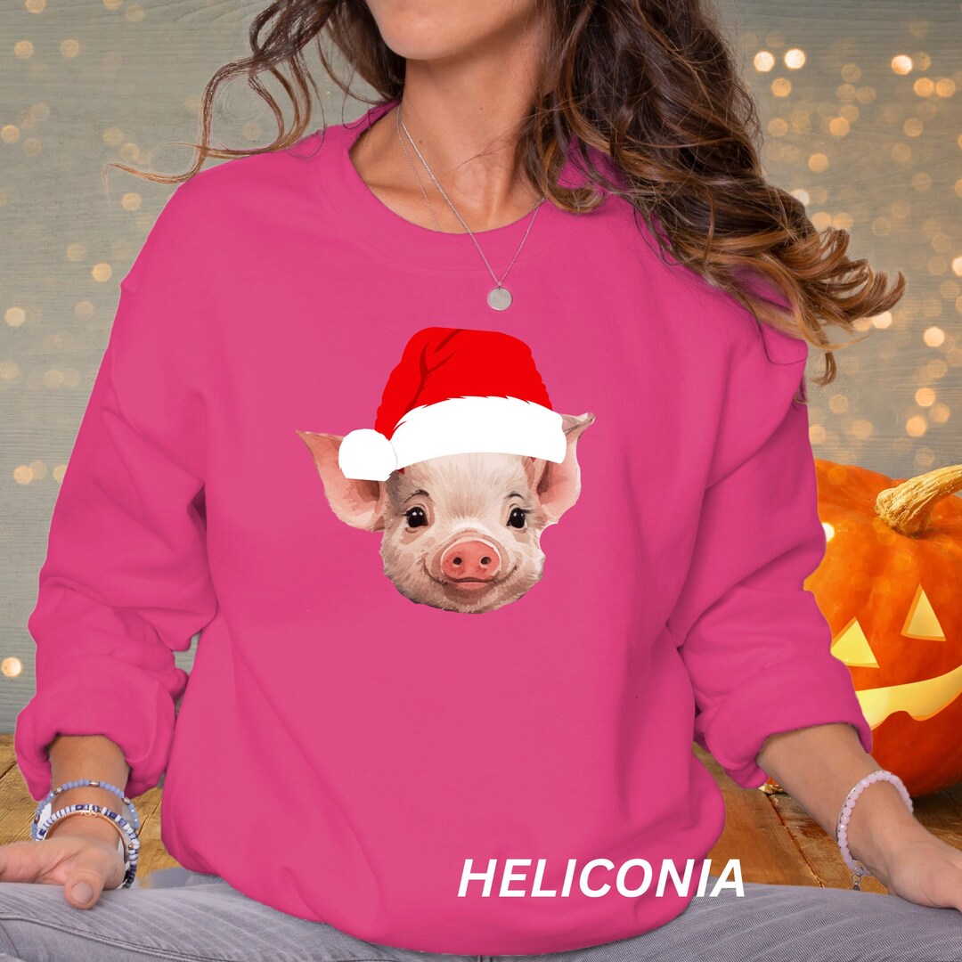 Funny Christmas Pig Sweater, Pig Lovers Sweatshirt, Christmas Cute Gift ...