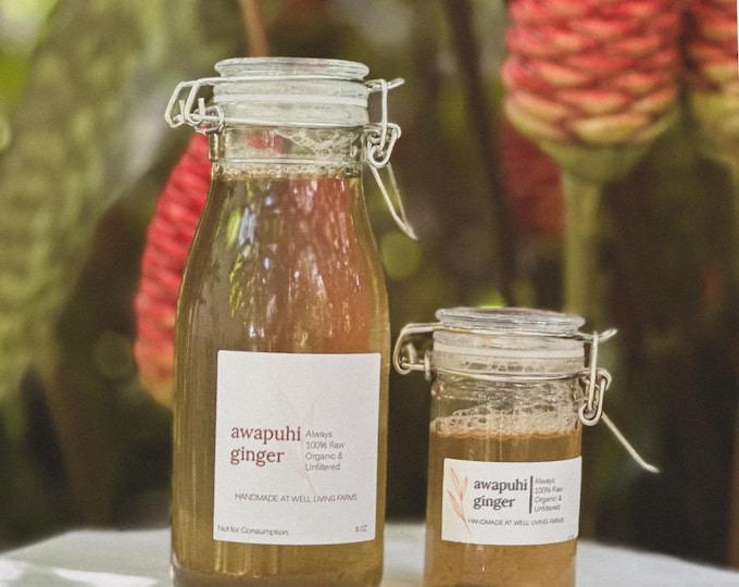 Organic Awapuhi Ginger Extract, Handmade at Well Living Farm ...