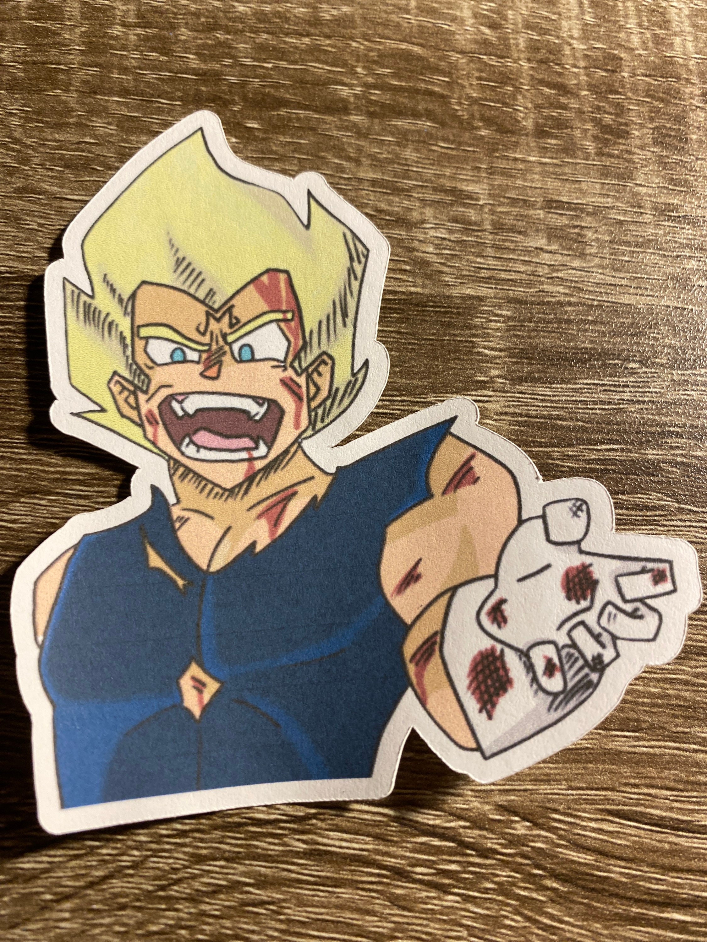 Mahon Vegeta Sticker - Etsy