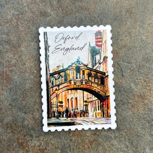 Oxford England Stamp | Waterproof Vinyl Sticker | Stickers for Water ...