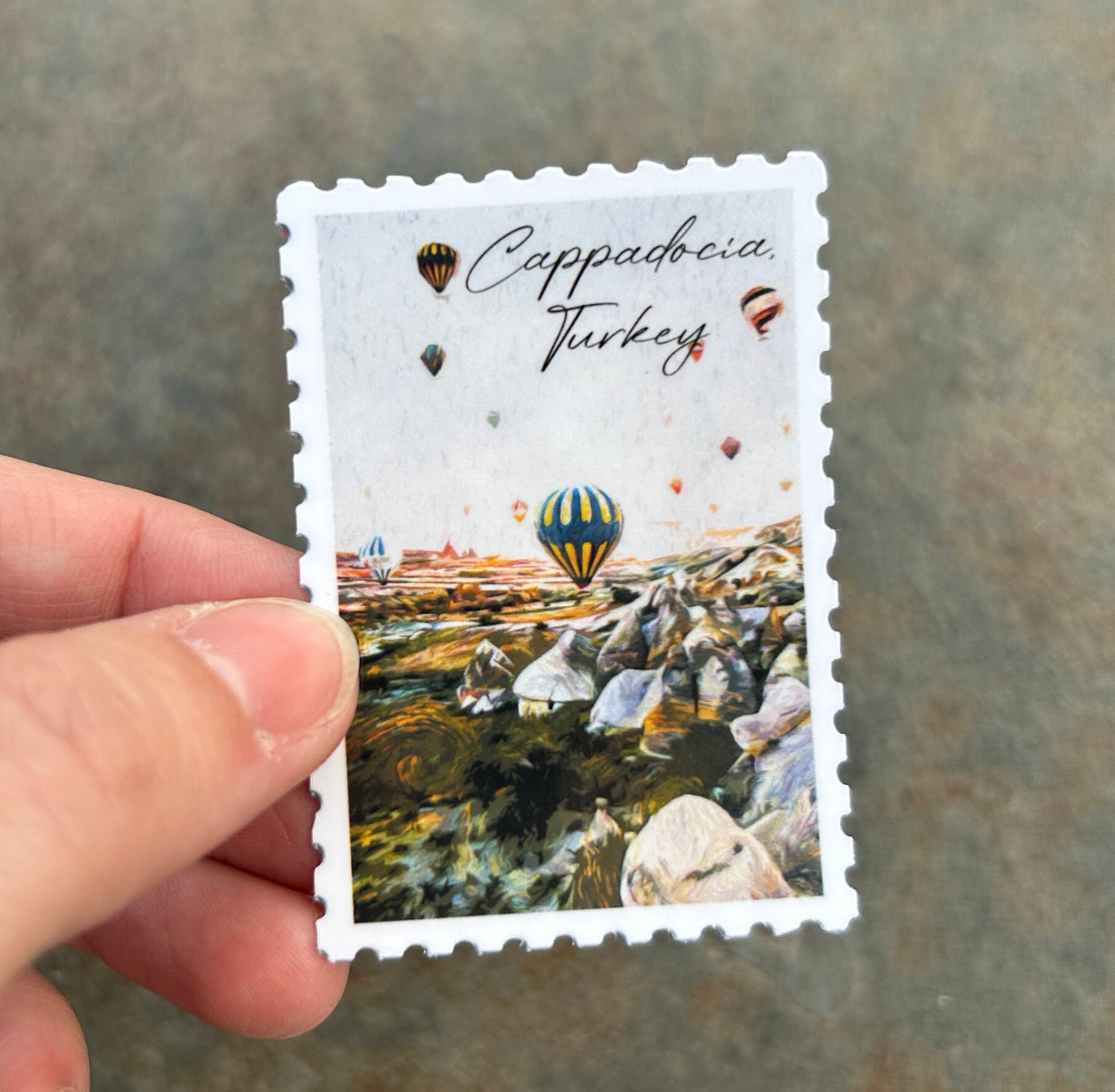 Cappadocia Turkey Stamp Waterproof Vinyl Sticker Stickers - Etsy