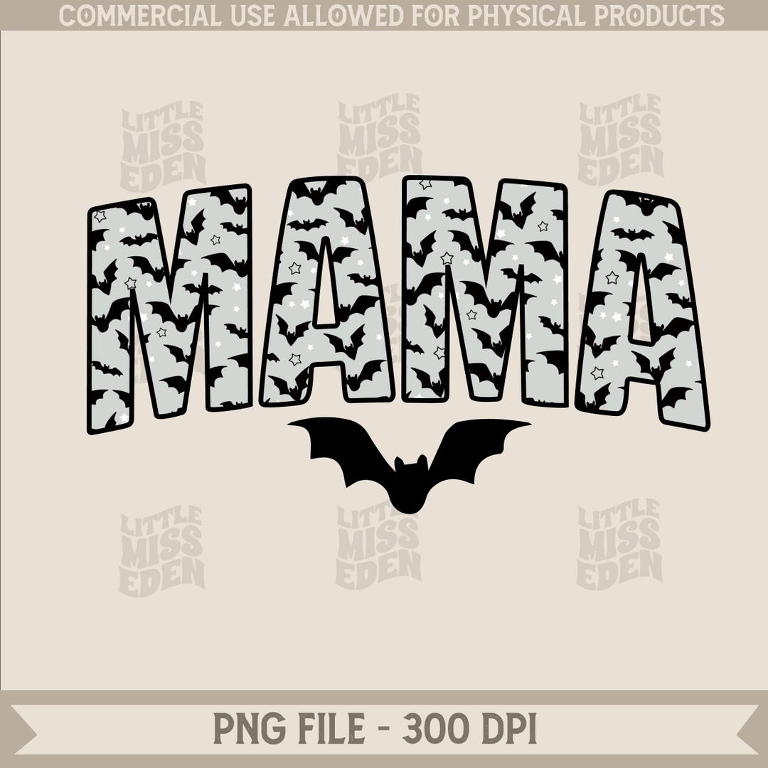 Mama PNG , Halloween Mama Artwork , PNG for DTF , Checkered Artwork ...