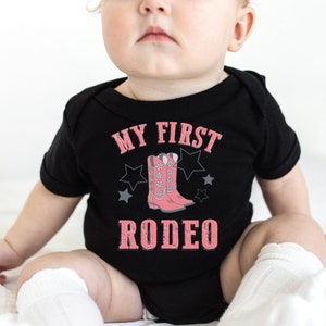 My First Rodeo Outfit, Rodeo Birthday, Baby Bodysuit, First Birthday ...