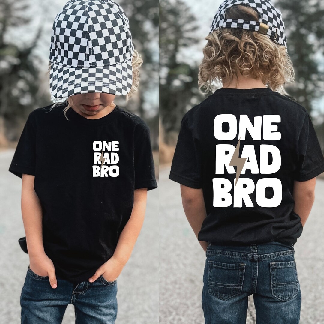One Rad Bro , 1st Birthday Shirt , Birthday Shirt , Rad Brother Shirt ...