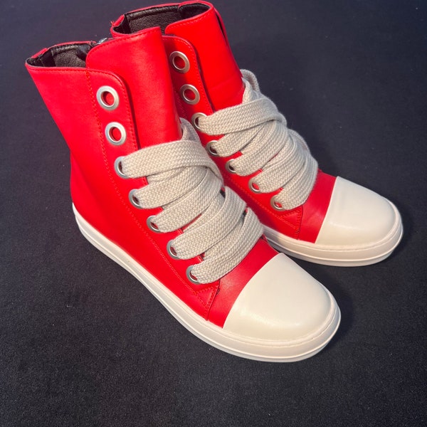 Rick Owens Jumbo Laces Shoes - Etsy