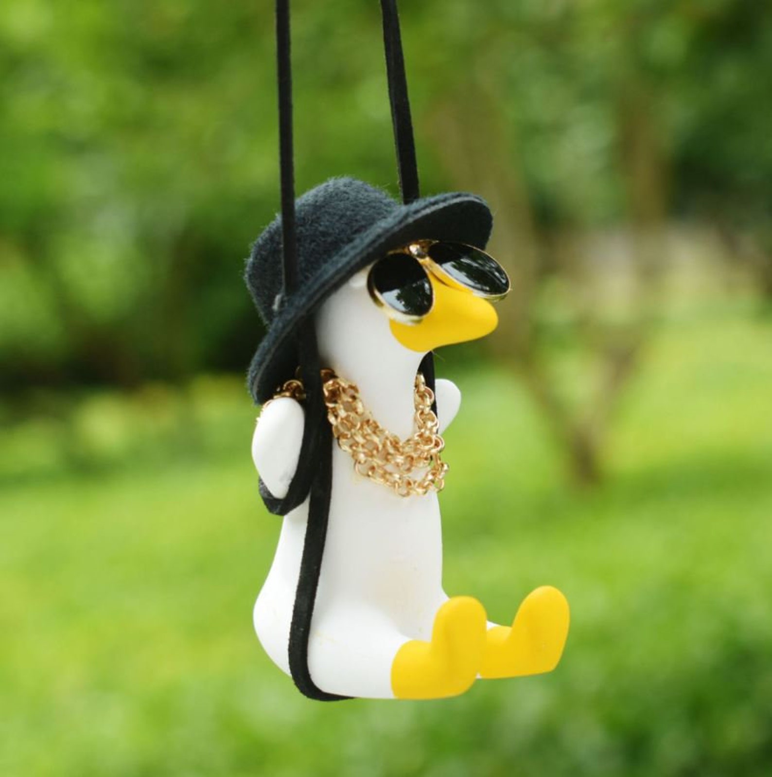 Cute Swinging Duck Car Rear View Mirror Hanging Accessory - Etsy