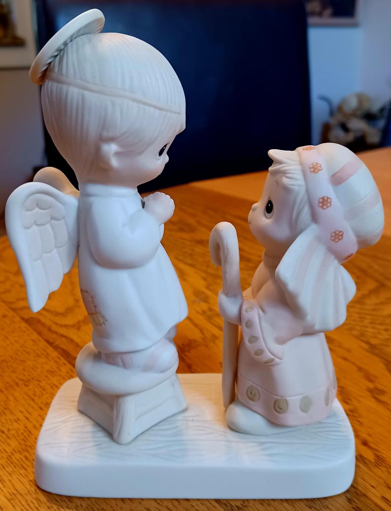 Vintage Precious Moments Figurine, "jesus is Born", NIB, Retired, Angel ...