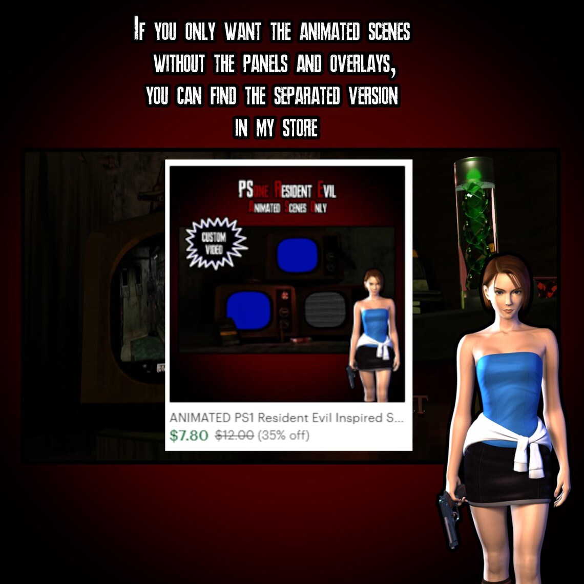 ANIMATED PS1 Resident Evil Inspired Screens | Stream Package & Bundle ...