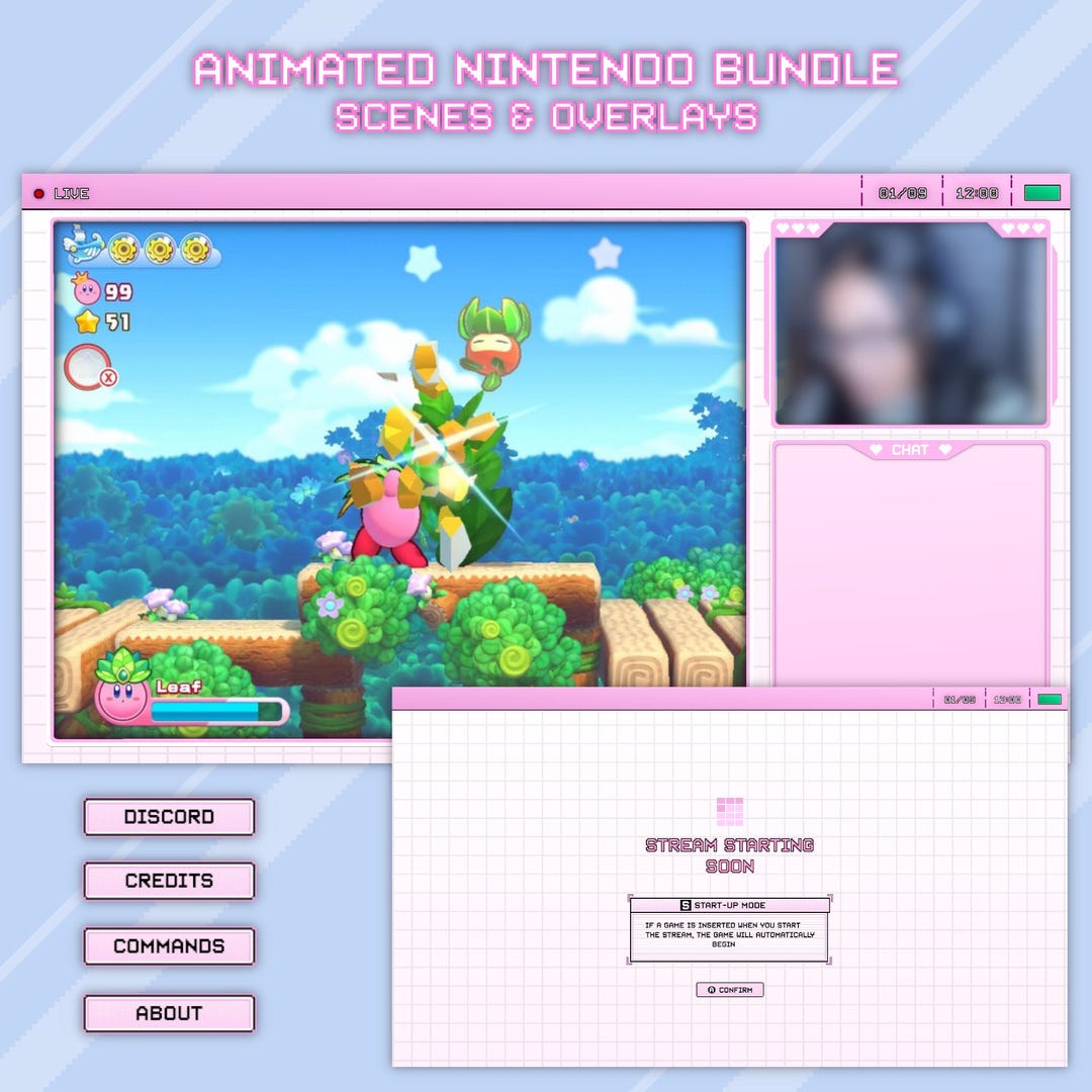 ANIMATED Nintendo DS Inspired Stream Package | Screens - Overlays ...