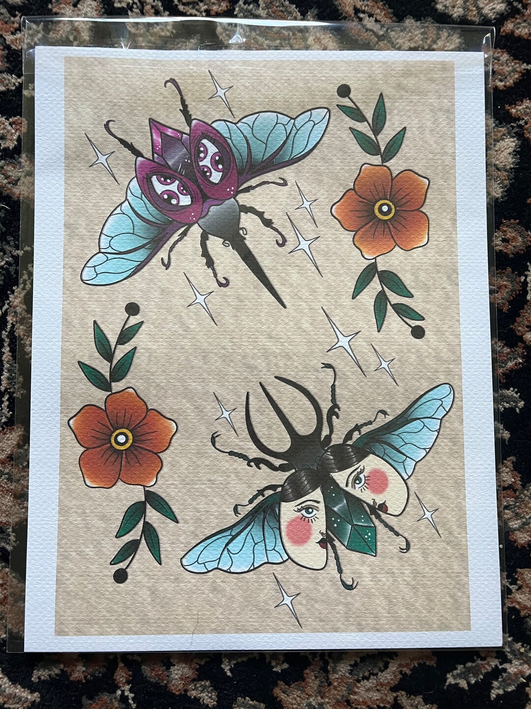 Beautiful Beetles Art Print - Etsy