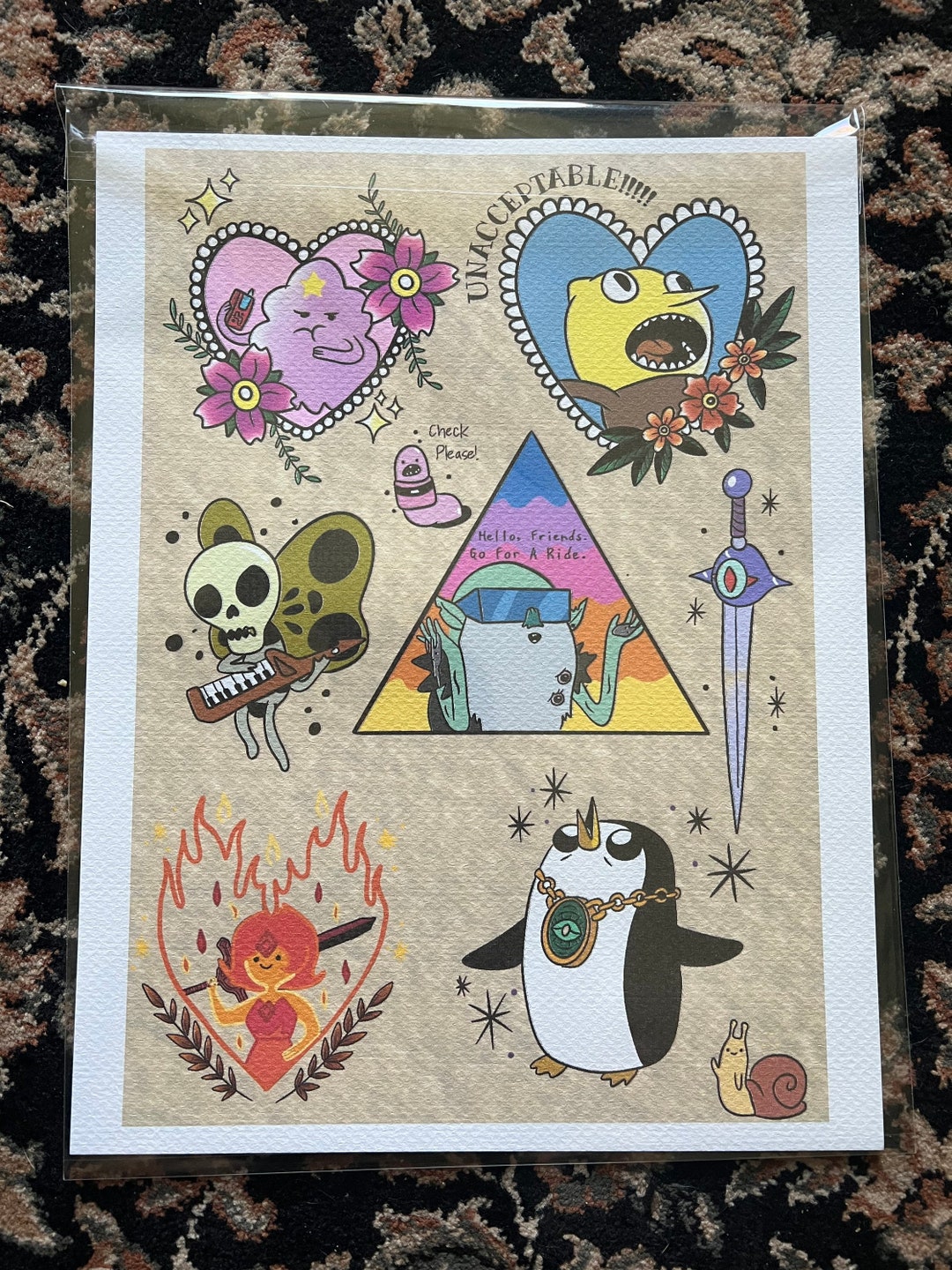 Adventure Time Flash Art Print - Etsy